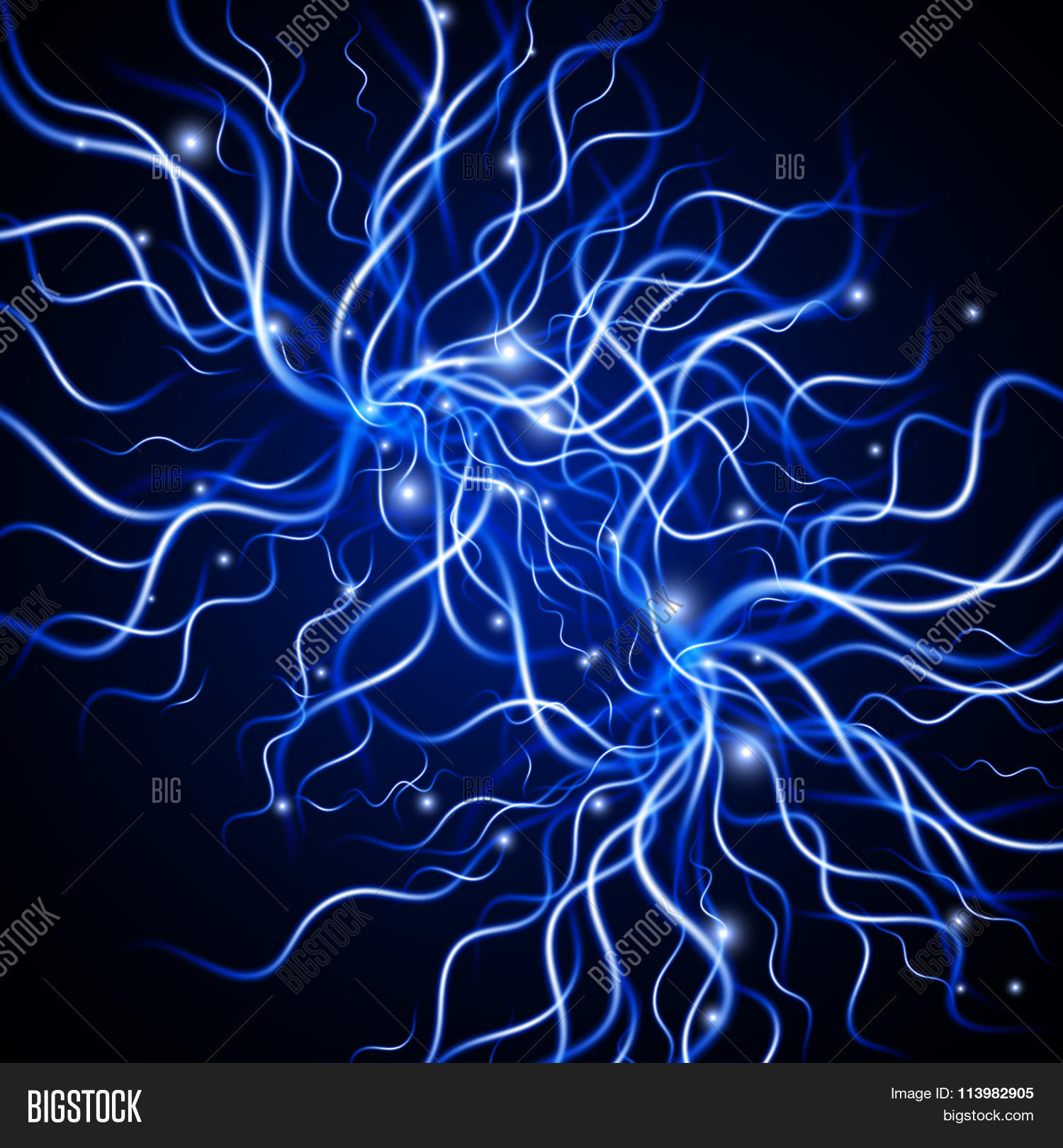 Discharge Electricity Vector & Photo (Free Trial) | Bigstock