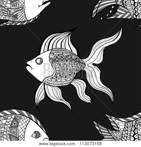 Zentangle Fish Vector & Photo (Free Trial) | Bigstock