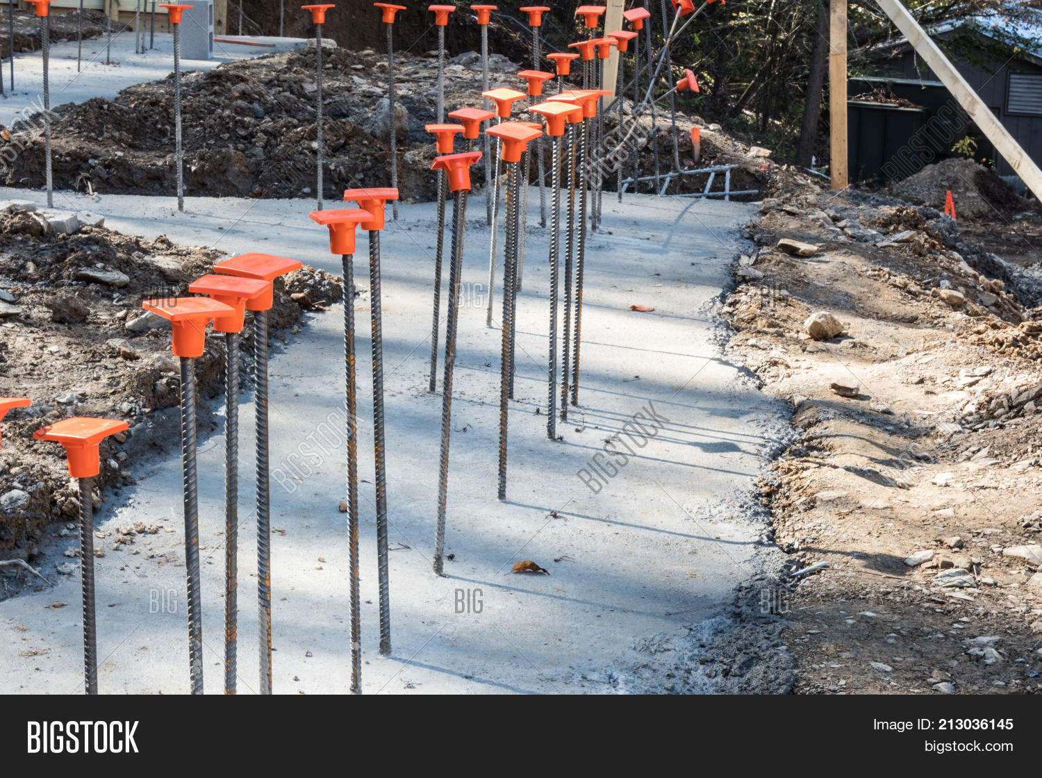 Line Rebar Poured Image & Photo (Free Trial) | Bigstock