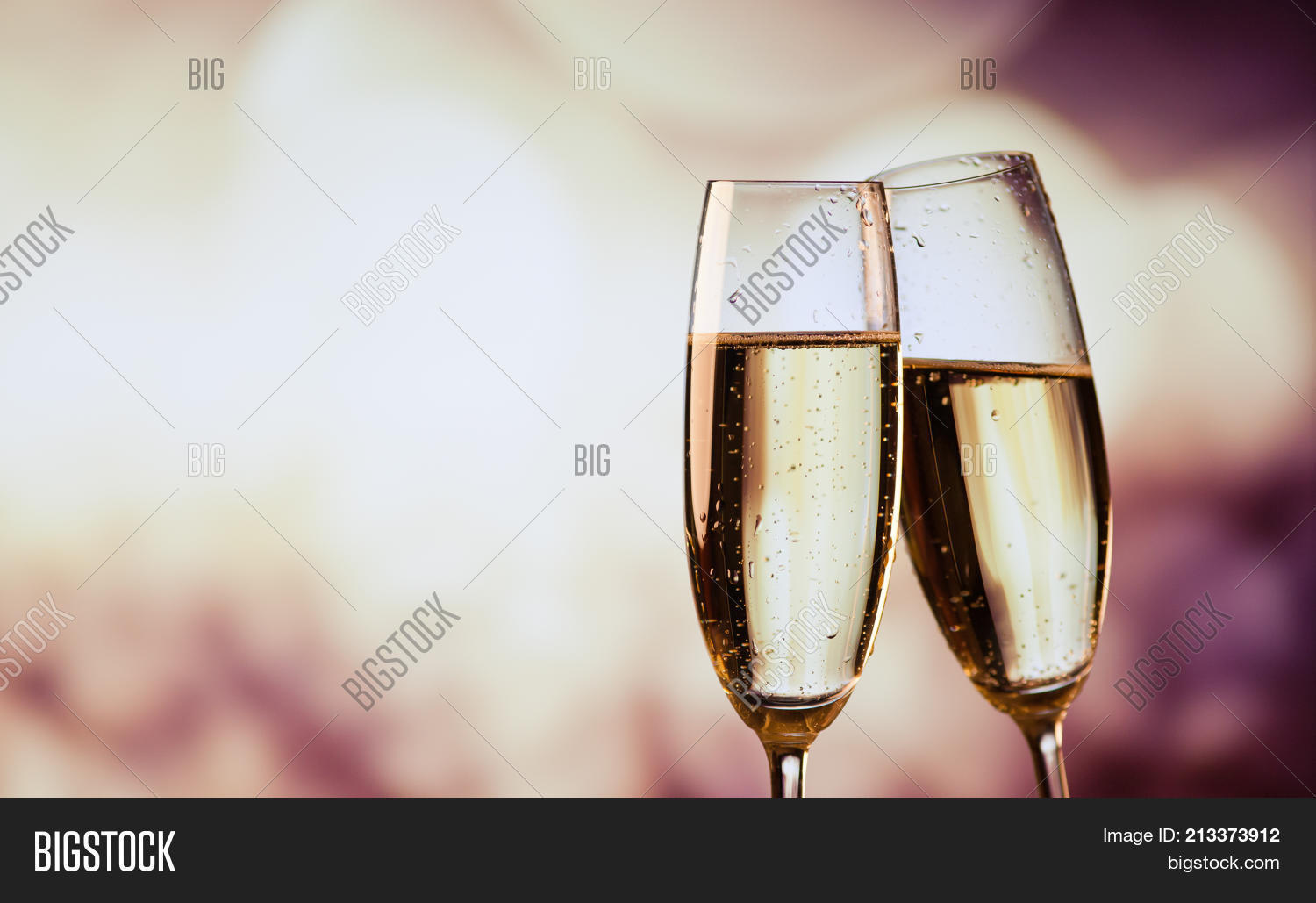 Two Champagne Glasses Image & Photo (Free Trial) | Bigstock