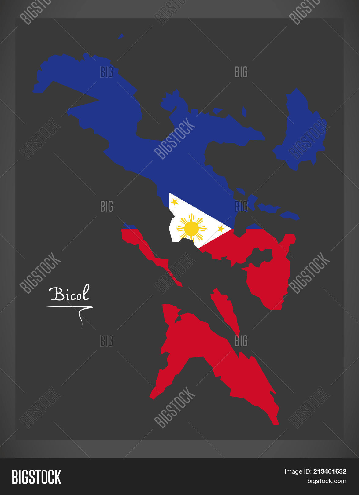 Bicol Map Philippines Image & Photo (Free Trial) | Bigstock