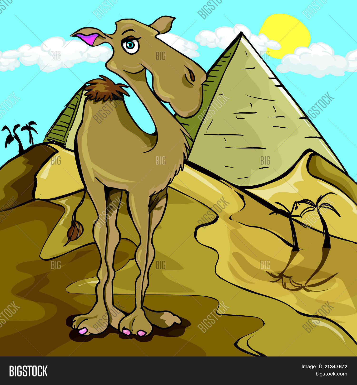 Cartoon Camel Vector & Photo (Free Trial) | Bigstock