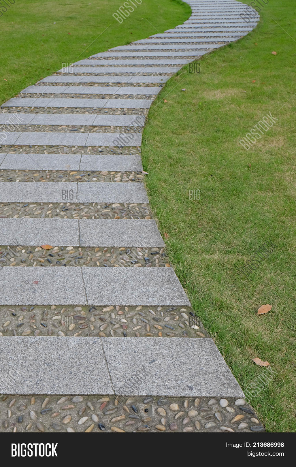 Empty Walkway Park Image & Photo (Free Trial) | Bigstock