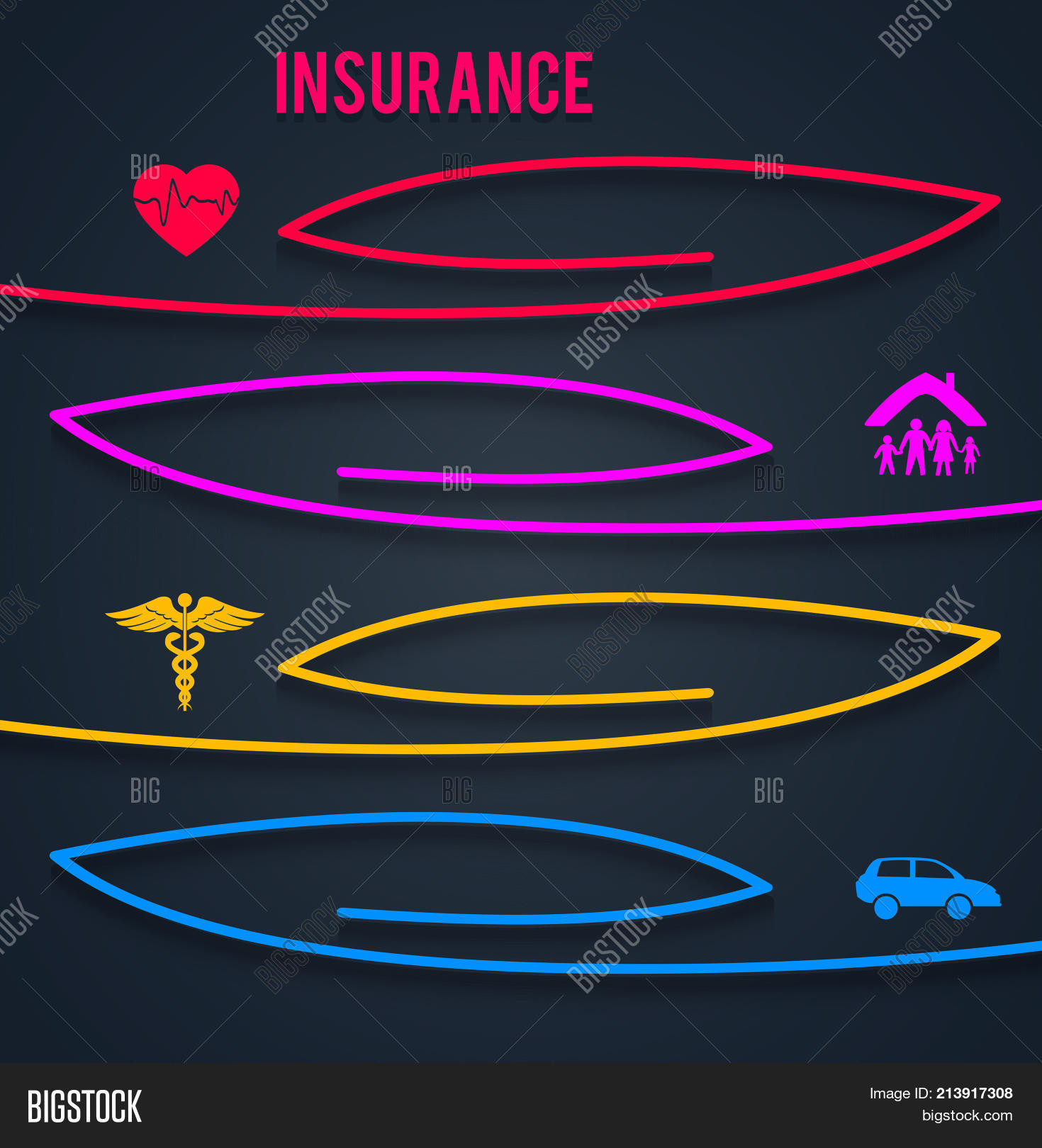Insurance Concept Vector & Photo (Free Trial) | Bigstock