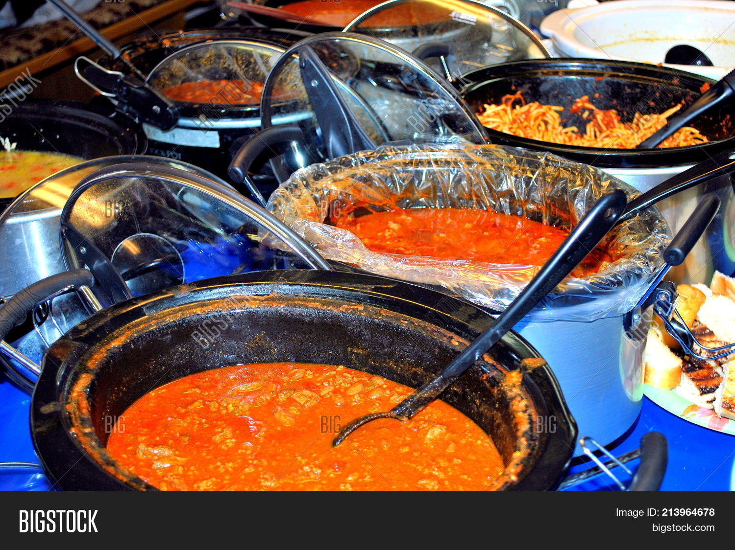Pasta Potluck Dinner Image & Photo (Free Trial) | Bigstock