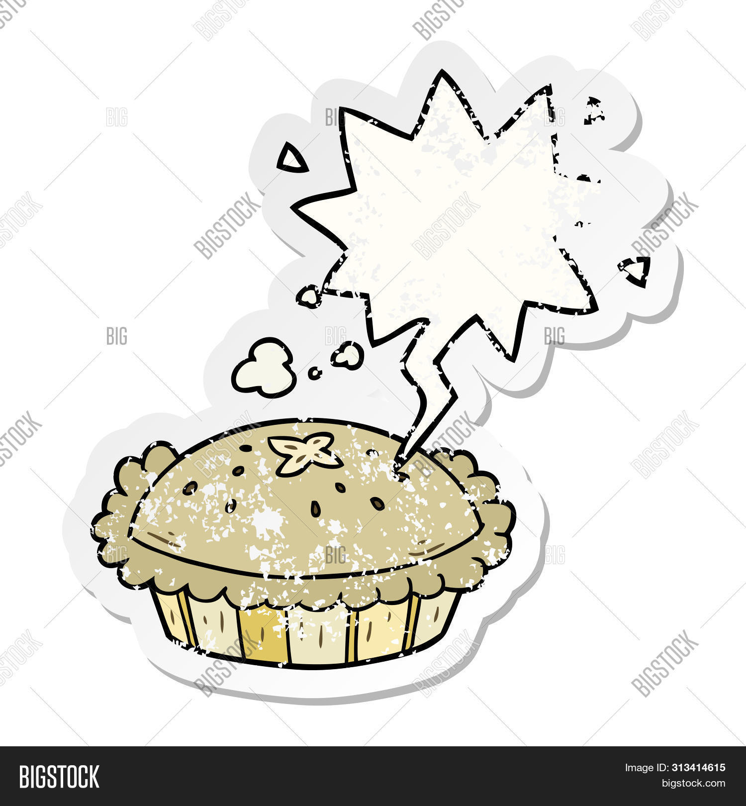 Hot Cartoon Pie Fresh Image & Photo (Free Trial) | Bigstock