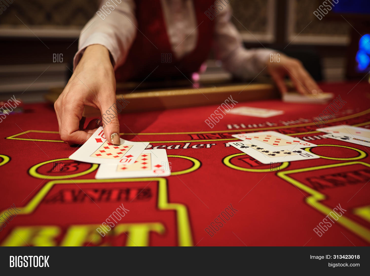 Croupier Casino Does Image & Photo (Free Trial) | Bigstock