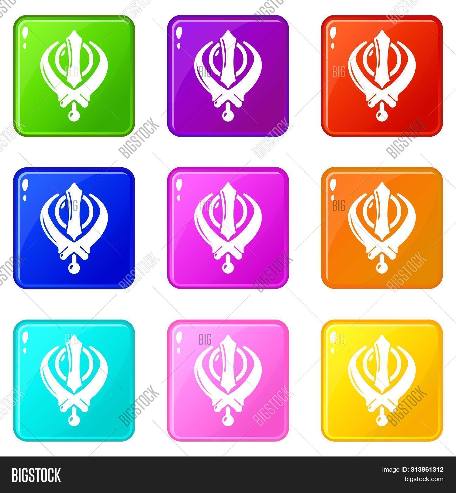 Khanda Symbol Sikhism Image & Photo (Free Trial) | Bigstock