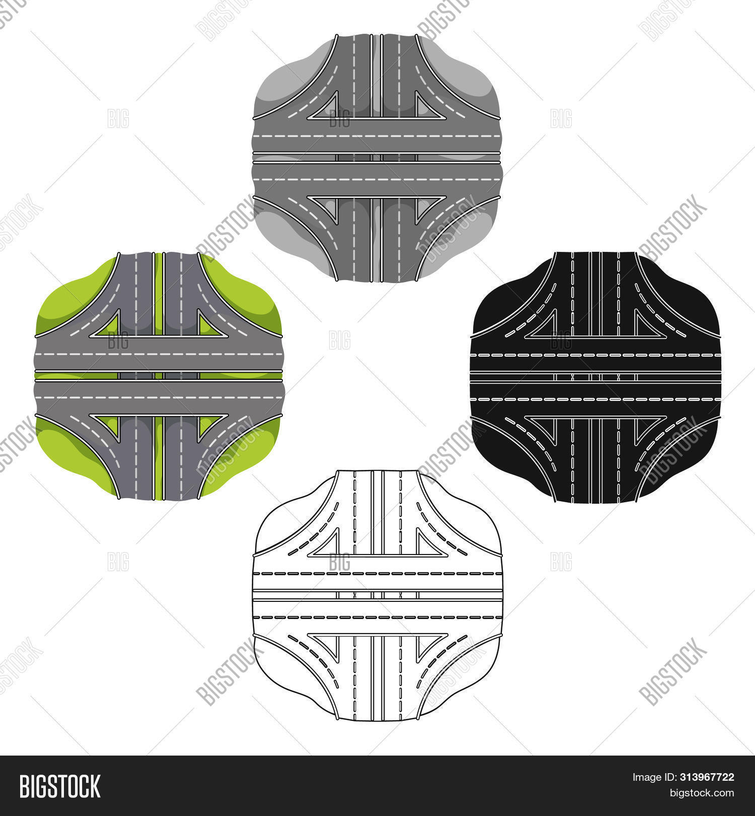 Autobahn Single Icon Image & Photo (Free Trial) | Bigstock