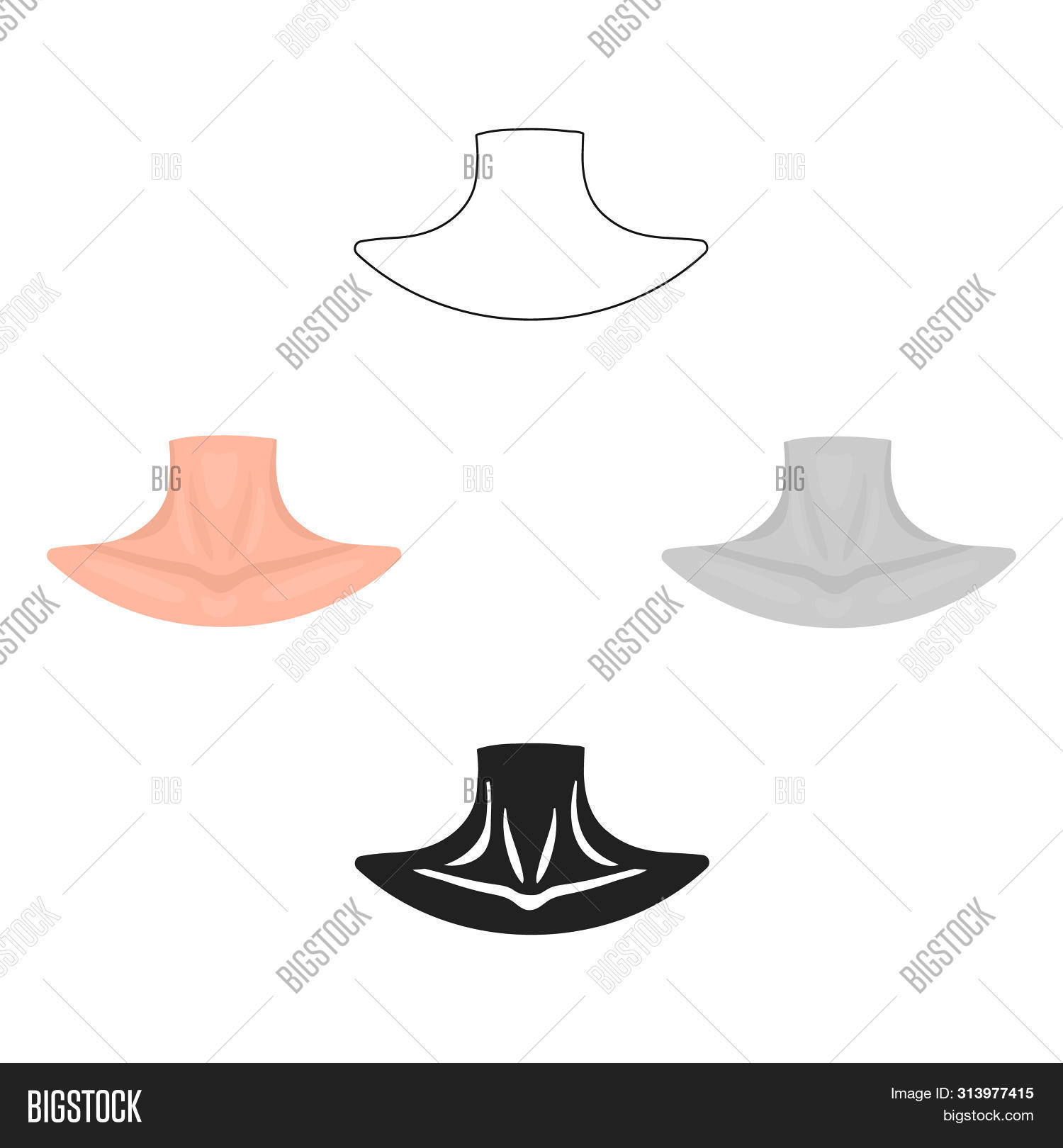 Neck Icon Cartoon Image & Photo (Free Trial) | Bigstock