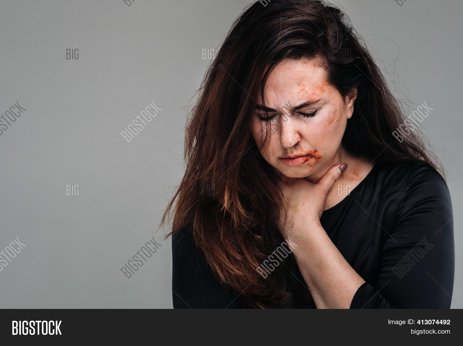Battered Woman Black Image & Photo (Free Trial) | Bigstock