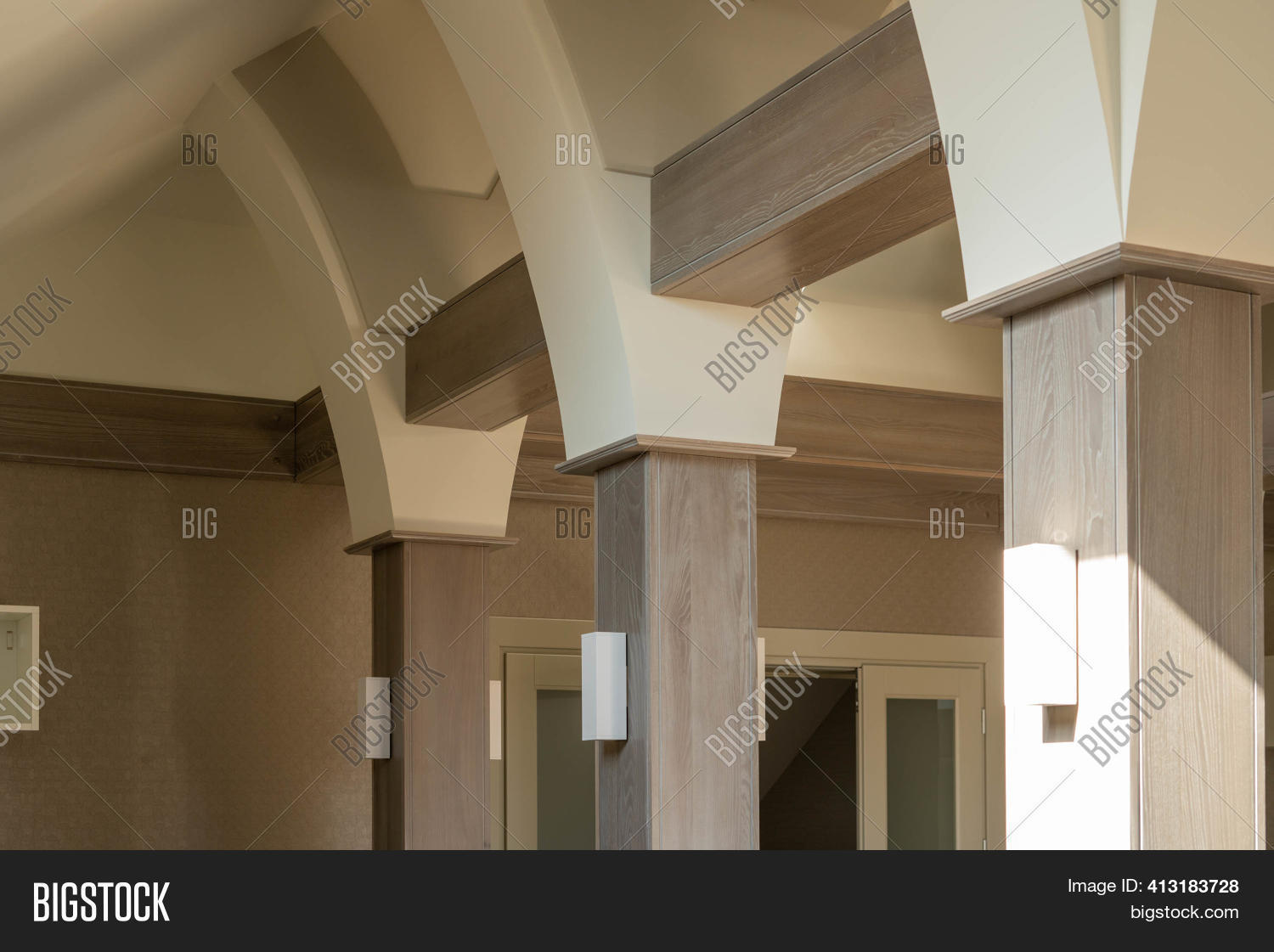Wooden Columns Square Image & Photo (Free Trial) | Bigstock