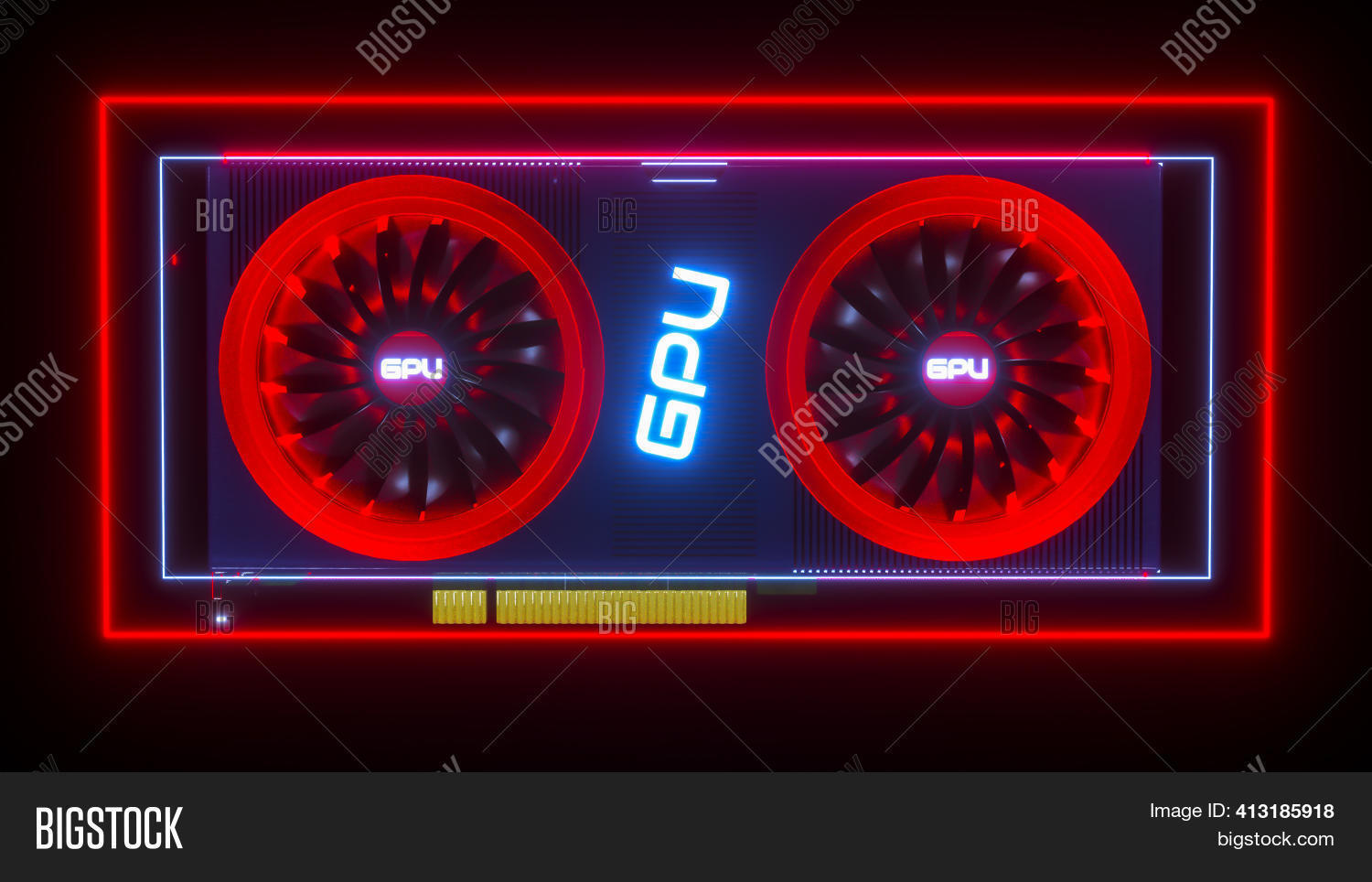 Video Card Neon Light Image & Photo (Free Trial) | Bigstock