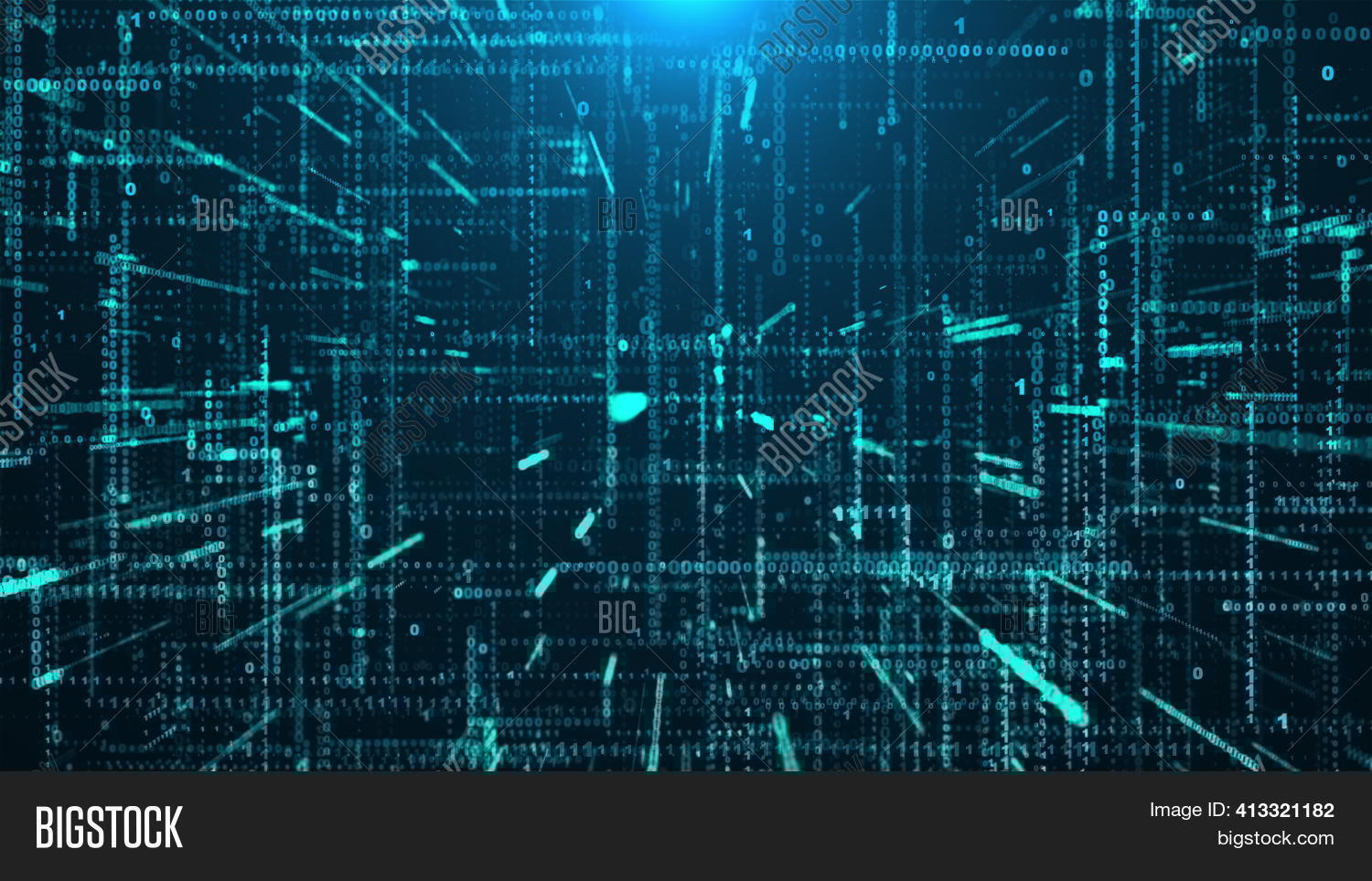 Flow Binary Data, Image & Photo (Free Trial) | Bigstock