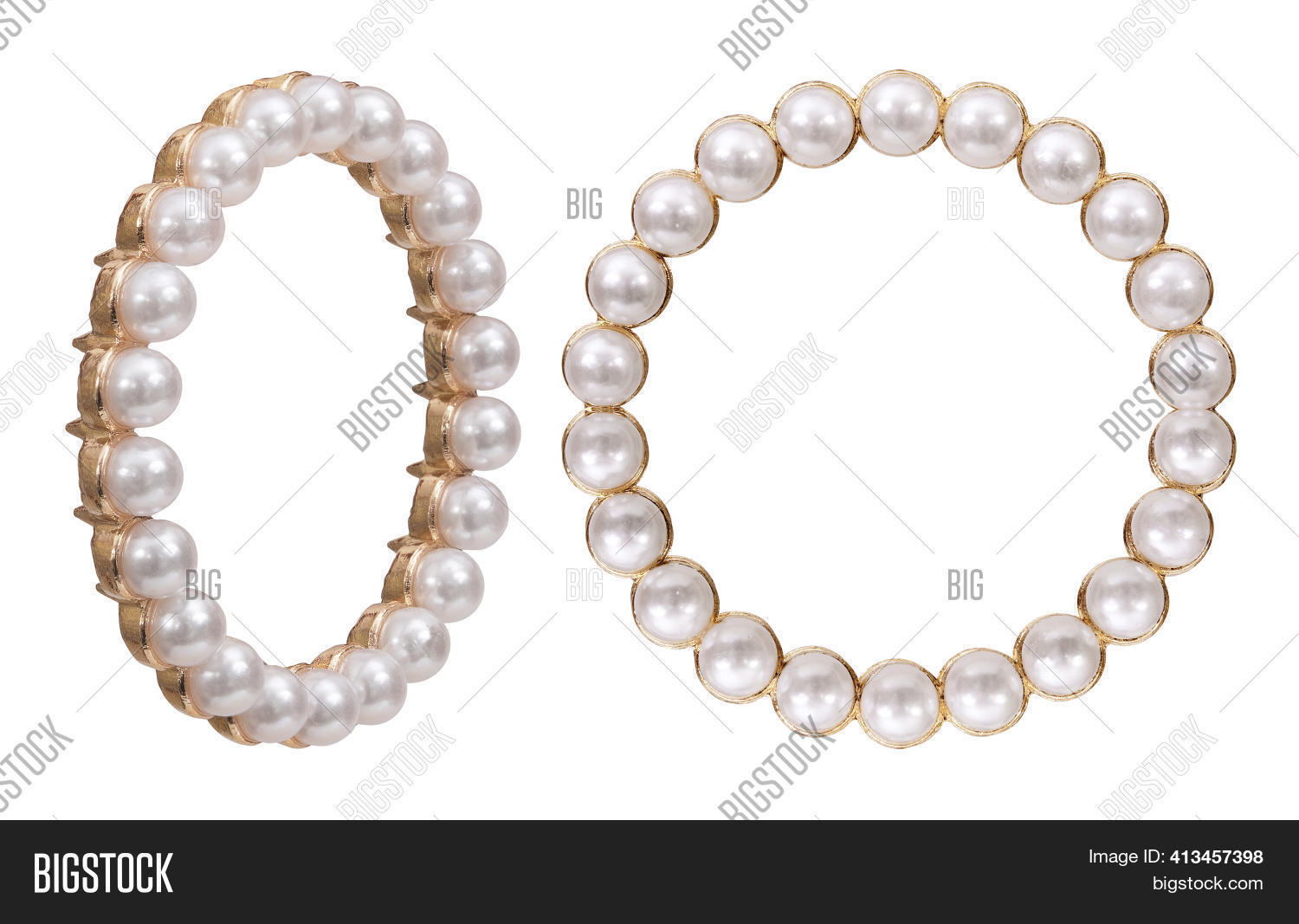 Golden Frame Pearl Image & Photo (Free Trial) | Bigstock