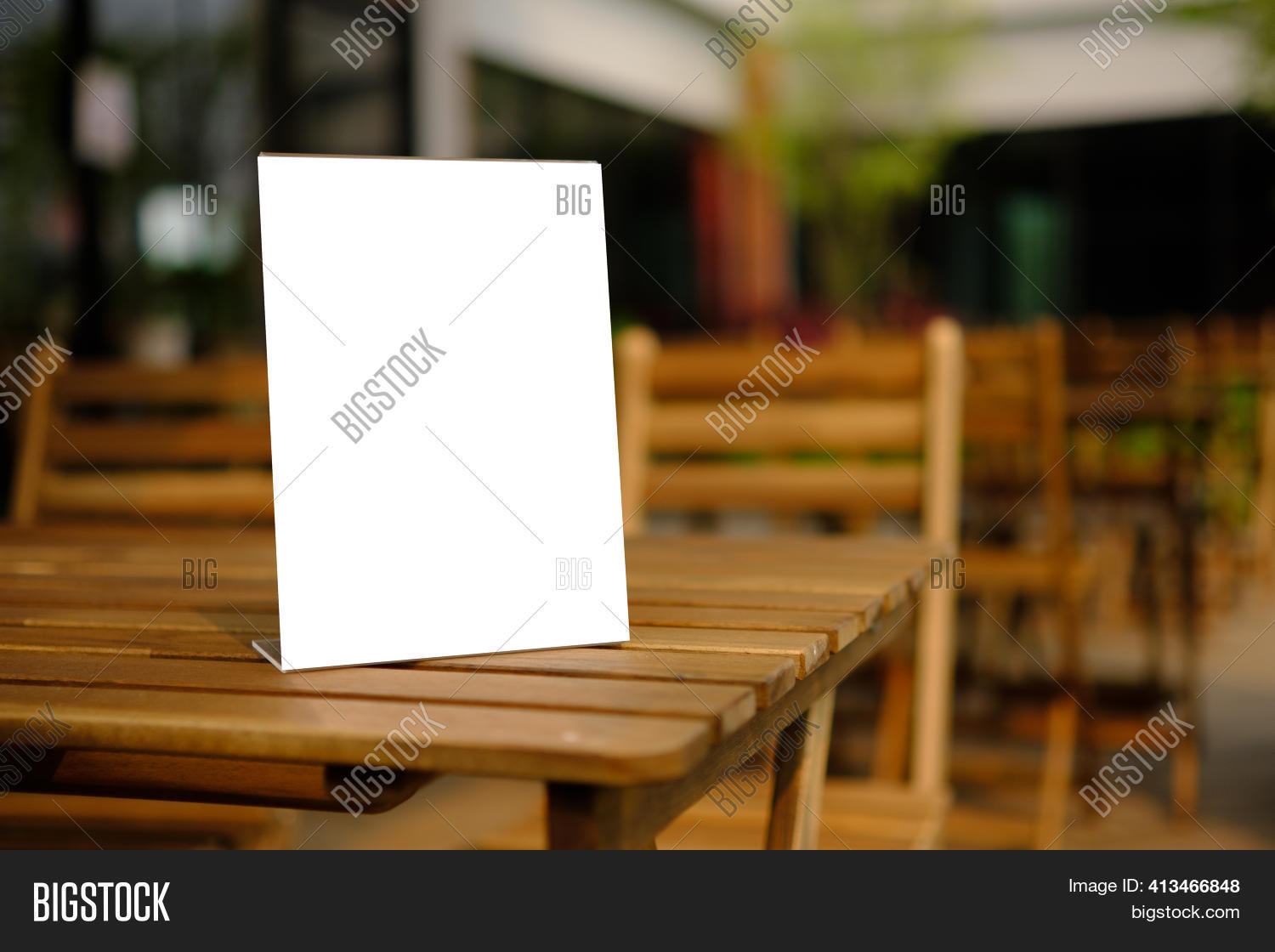 Stand Mock Menu Frame Image & Photo (Free Trial) | Bigstock