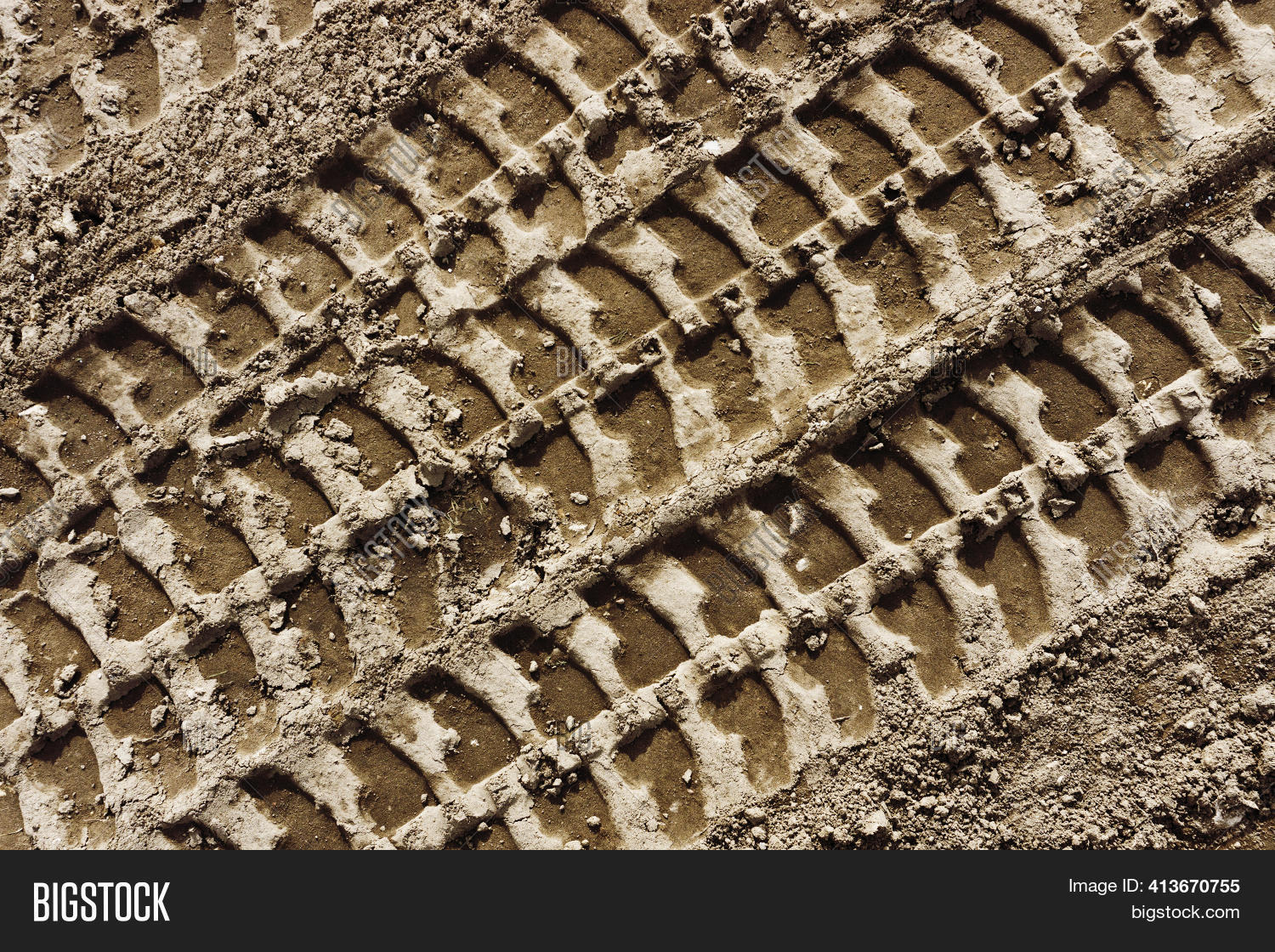 Mud Tire Track Background