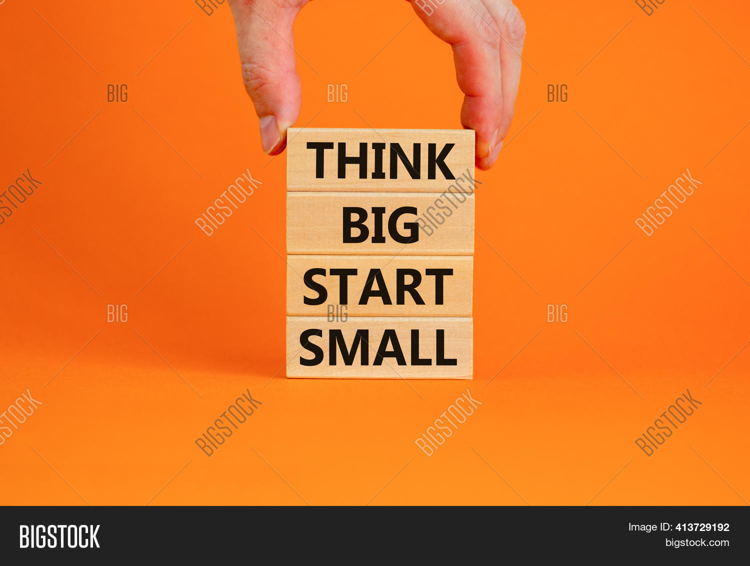 Think Big Start Small Image & Photo (Free Trial) | Bigstock