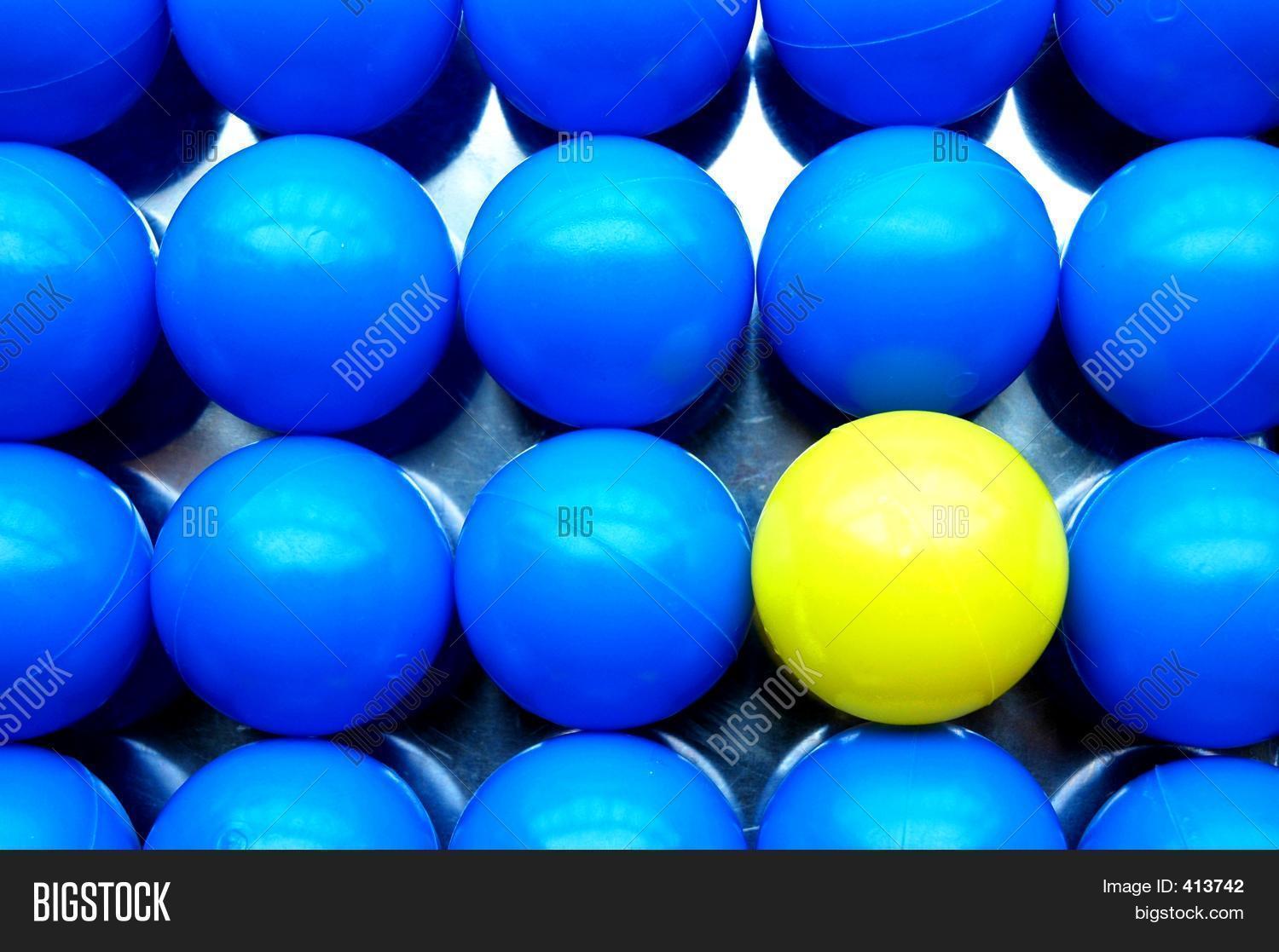 Yellow Ball Blue Balls Image & Photo (Free Trial) | Bigstock