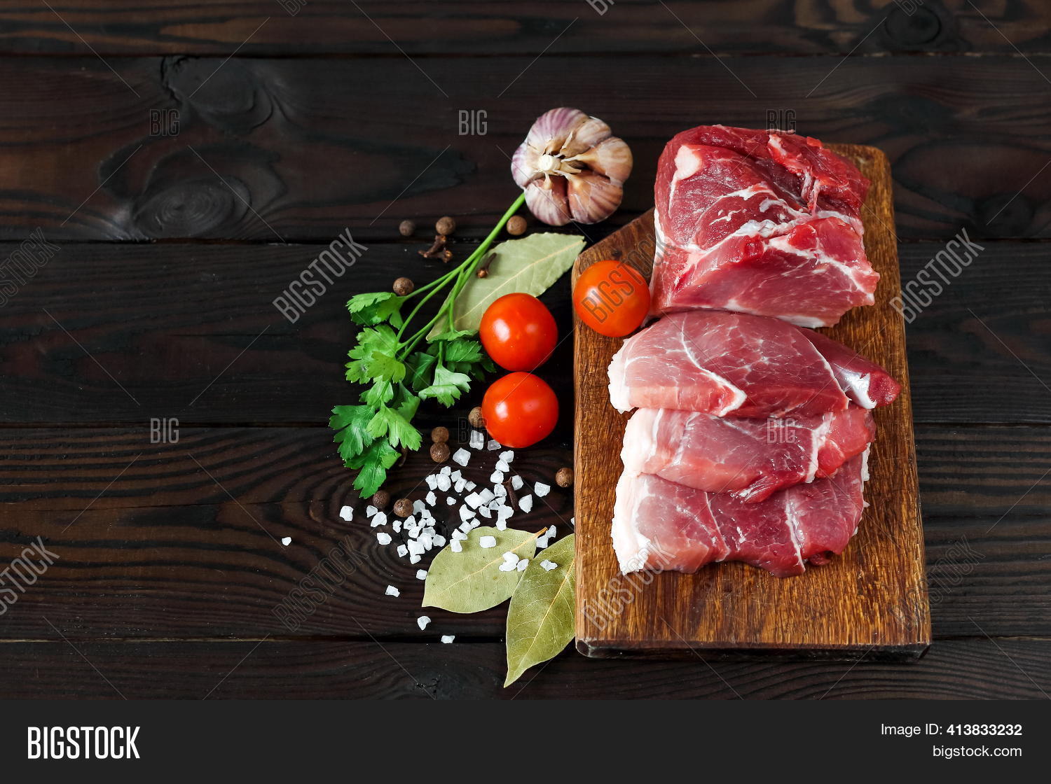 Chunks Raw Meat. Fresh Image & Photo (Free Trial) | Bigstock