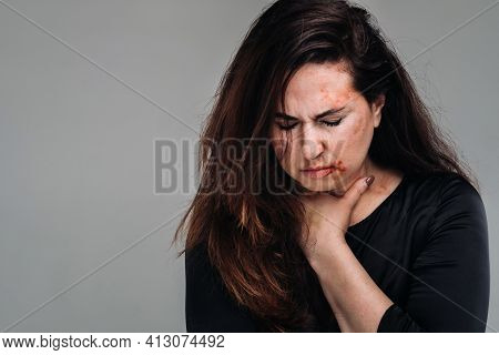 Battered Woman Black Image & Photo (Free Trial) | Bigstock