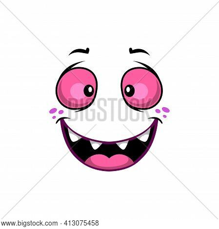 Excited Facial Expression Cartoon
