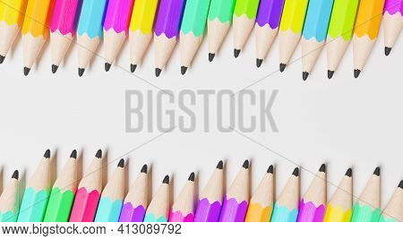 Multi Colored Pencil Border Images, Illustrations & Vectors (Free ...
