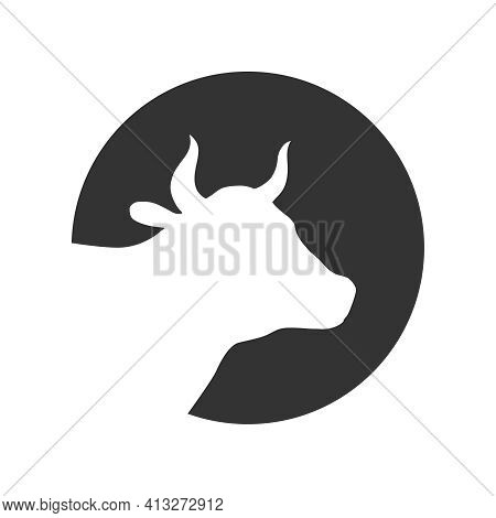 Cow Graphic Icon. Vector & Photo (Free Trial) | Bigstock