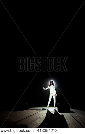Singer Woman On Stage Image & Photo (Free Trial) | Bigstock