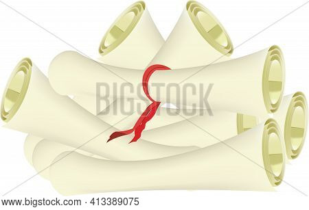 Parchment Paper Stack Vector & Photo (Free Trial) | Bigstock