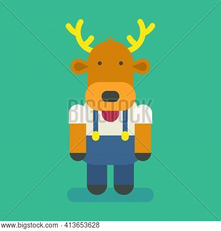 Funny Character Deer Vector & Photo (Free Trial) | Bigstock