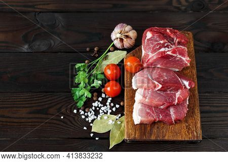 Chunks Raw Meat. Fresh Image & Photo (Free Trial) | Bigstock