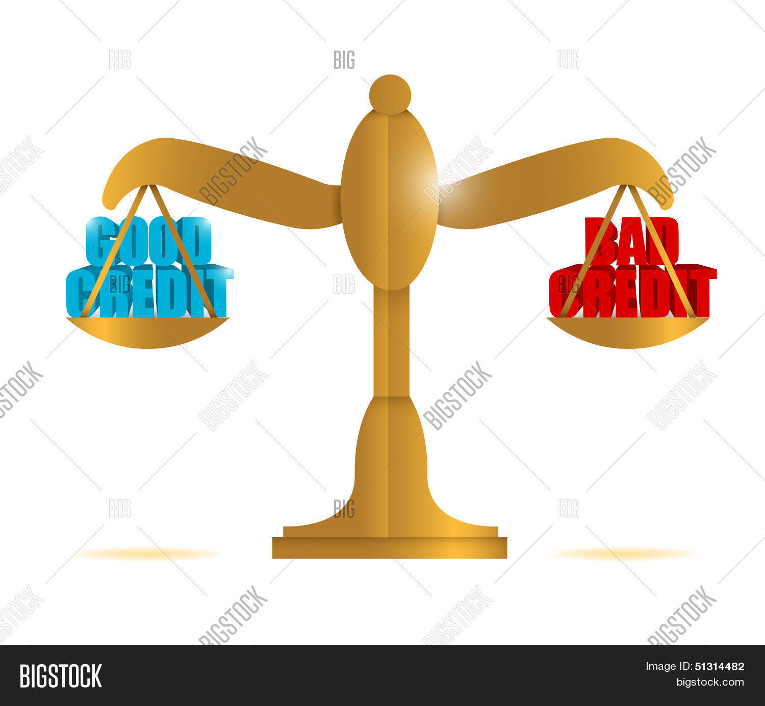 Good Credit Vs Bad Image & Photo (Free Trial) | Bigstock