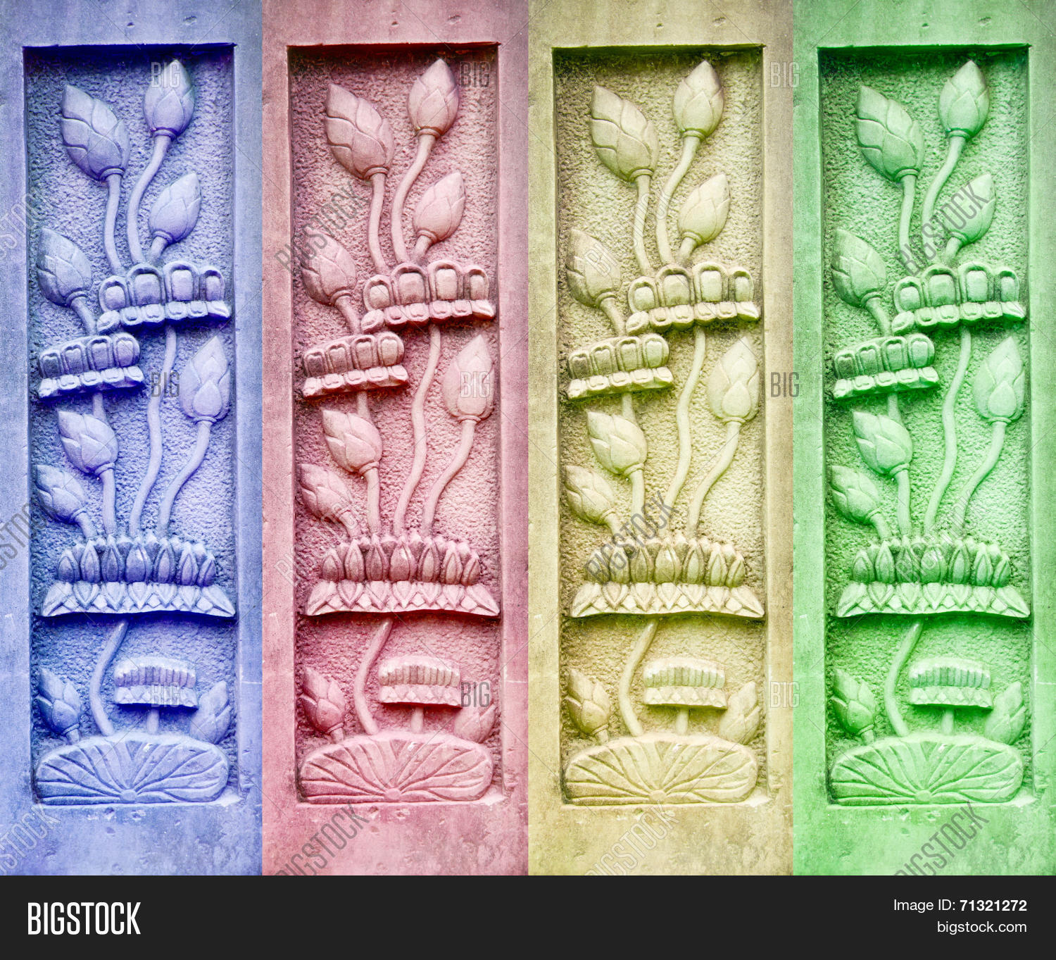Lotus Flower : Stone Image & Photo (Free Trial) | Bigstock