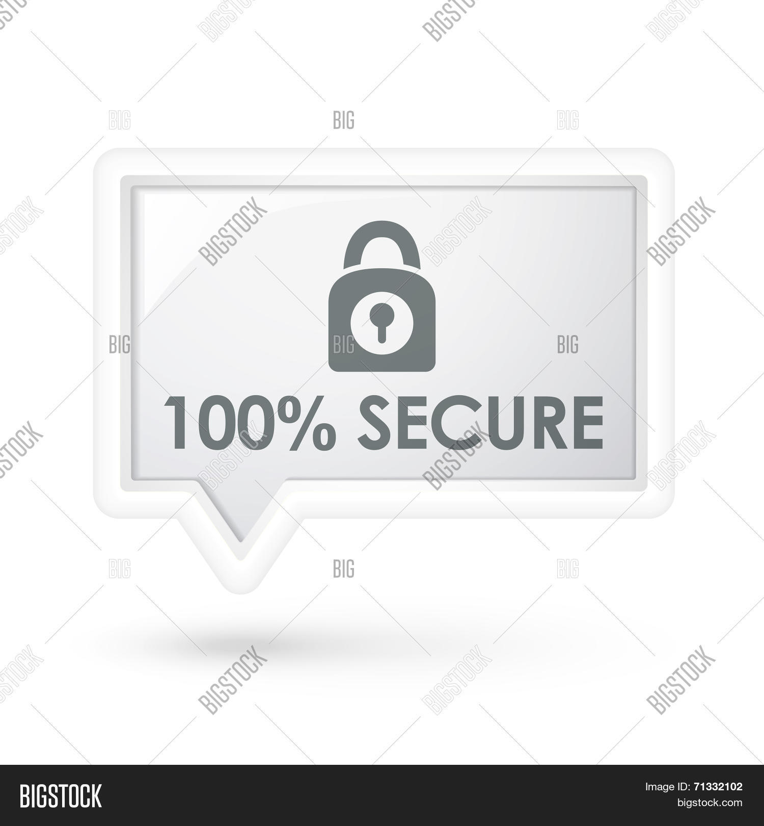 100 Percent Secure Vector & Photo (Free Trial) | Bigstock