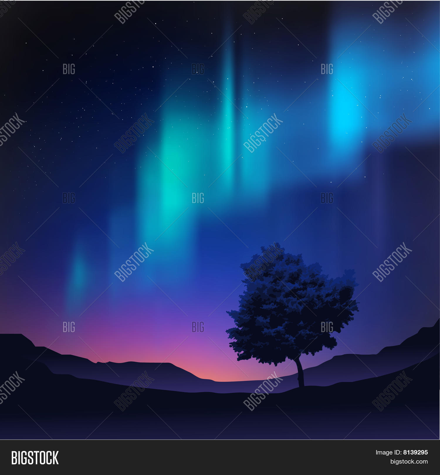 Northern Lights Vector & Photo (Free Trial) | Bigstock