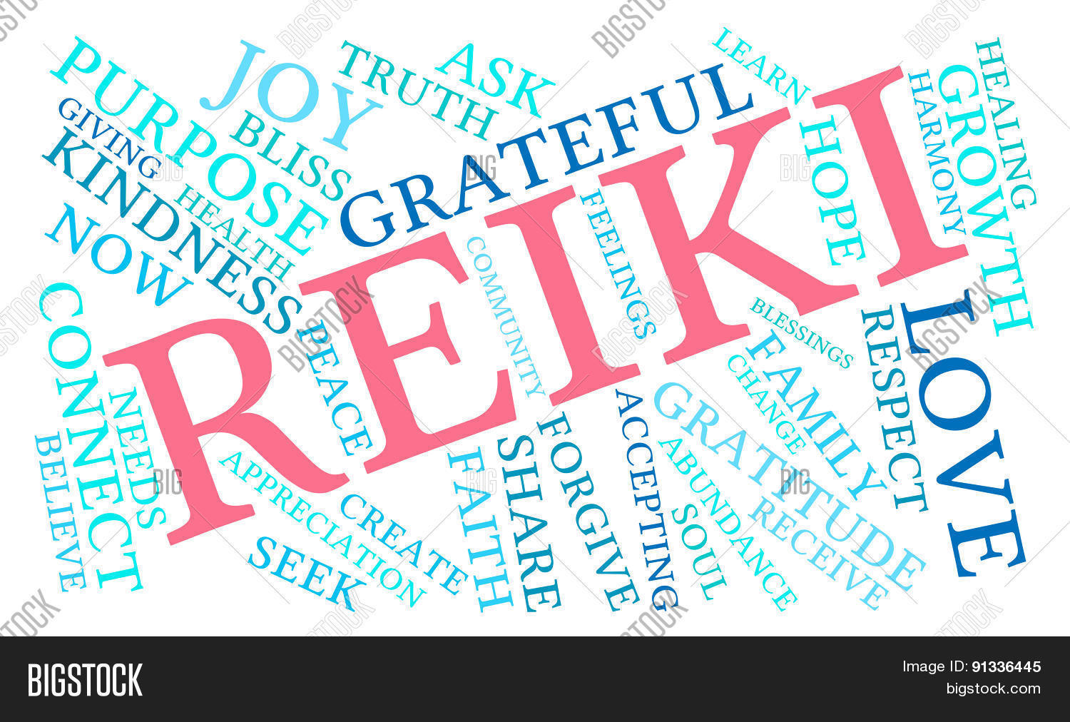 Reiki Word Cloud Image & Photo (Free Trial) | Bigstock
