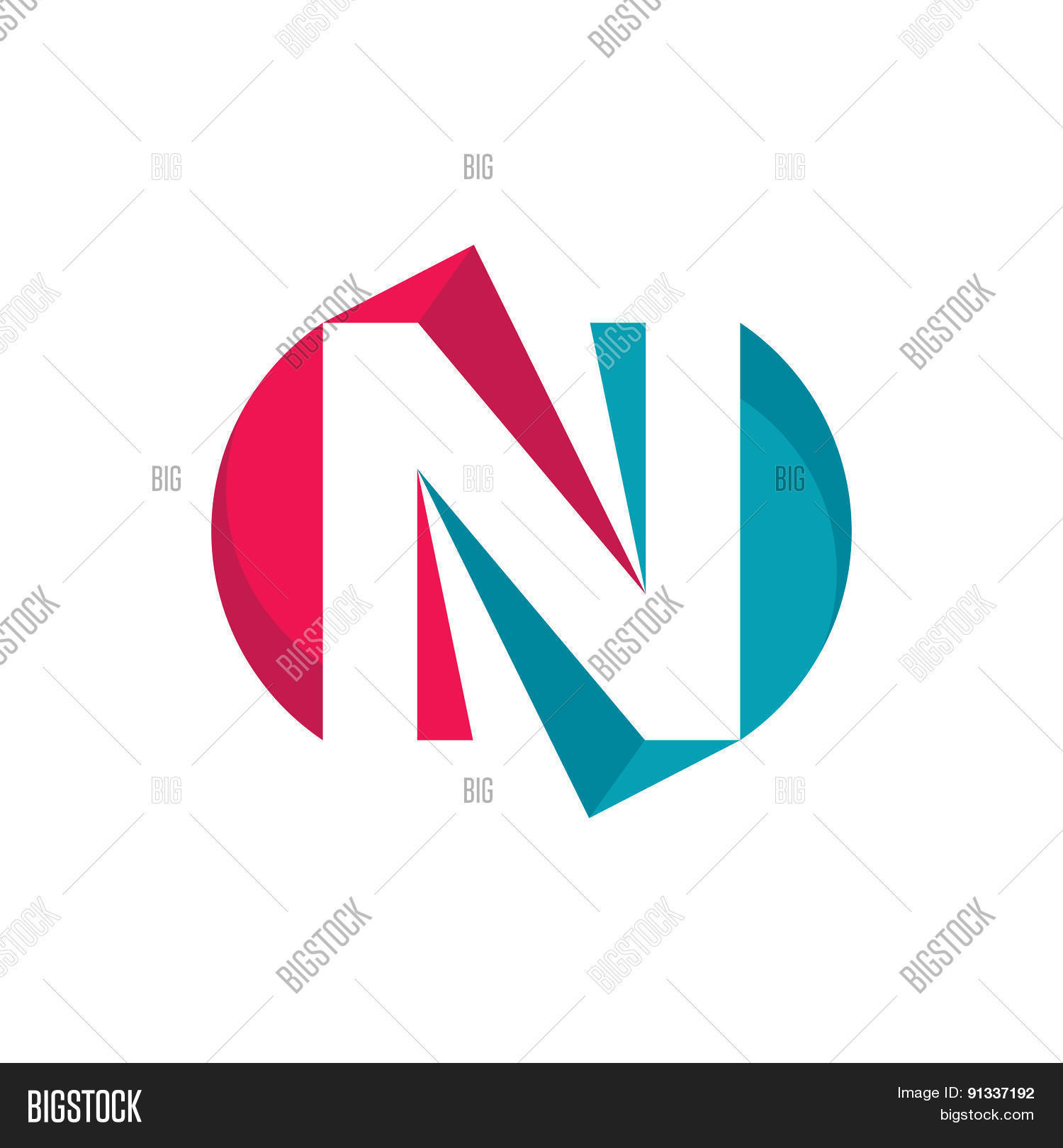 Letter N - Vector Vector & Photo (Free Trial) | Bigstock
