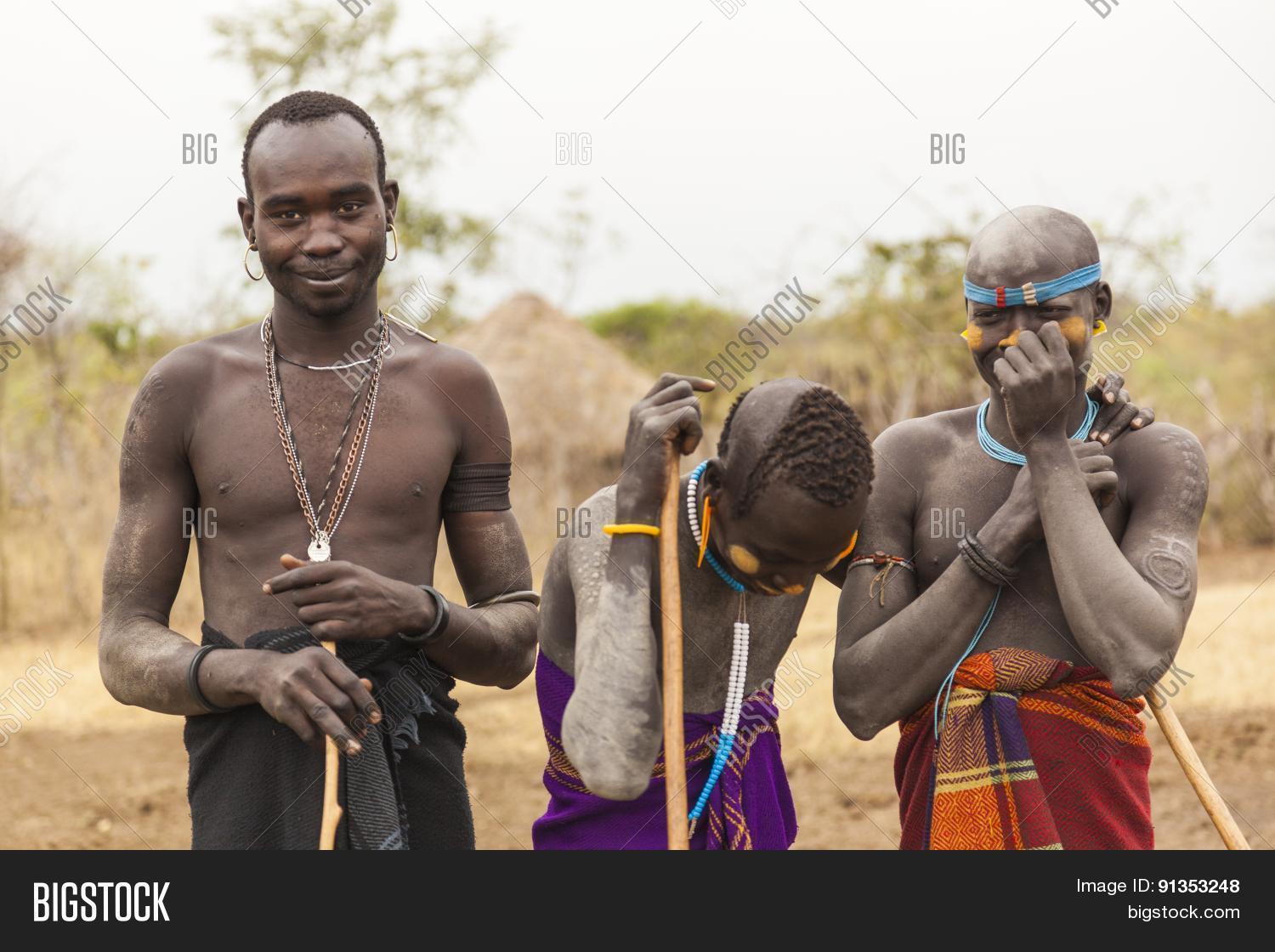 Boys Man Mursi Tribe Image & Photo (Free Trial) | Bigstock