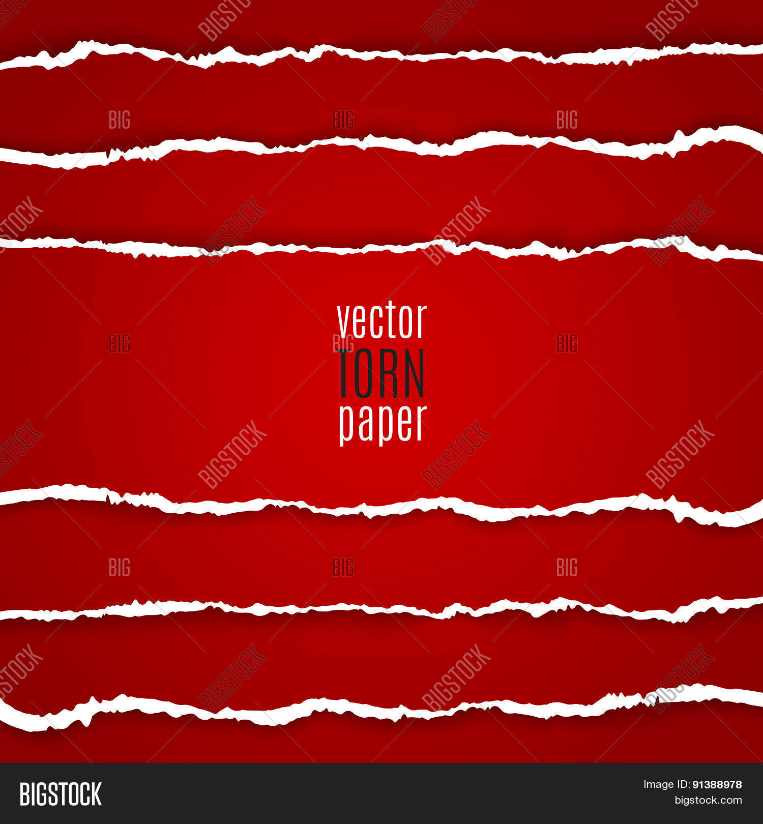 Red Torn Paper Vector & Photo (Free Trial) | Bigstock