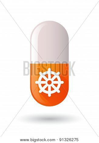 Orange Pill Icon Vector & Photo (Free Trial) | Bigstock