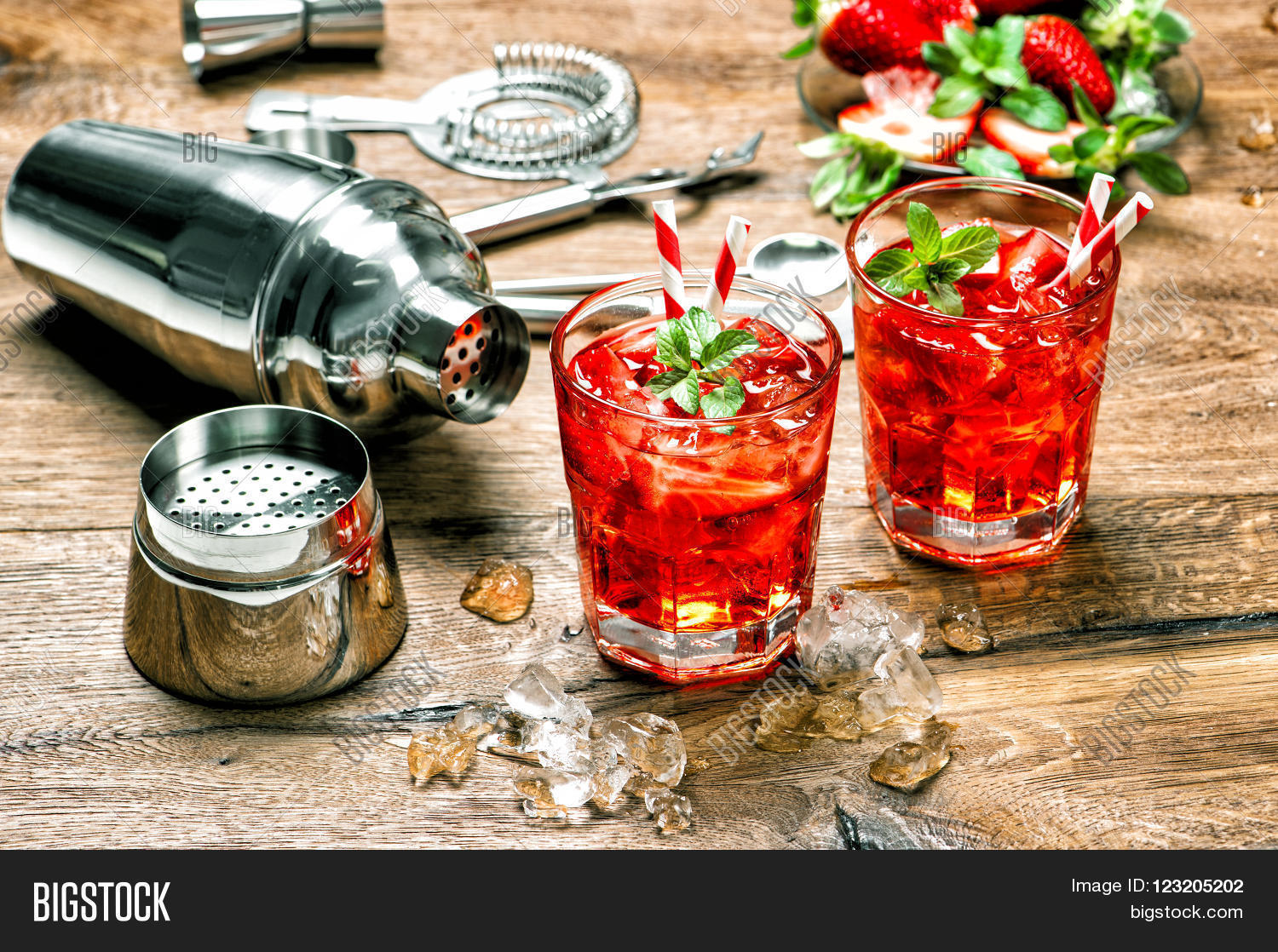Glass Red Drink Ice. Image & Photo (Free Trial) | Bigstock