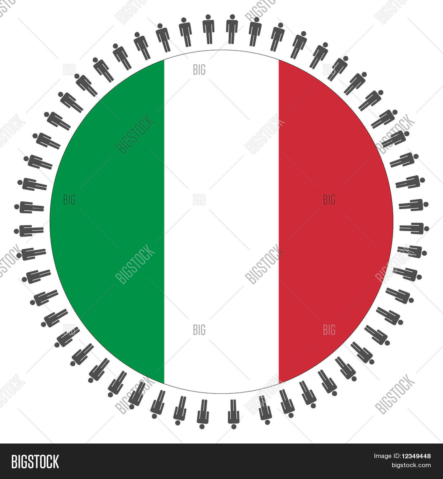 Round Italian Flag Image & Photo (Free Trial) | Bigstock