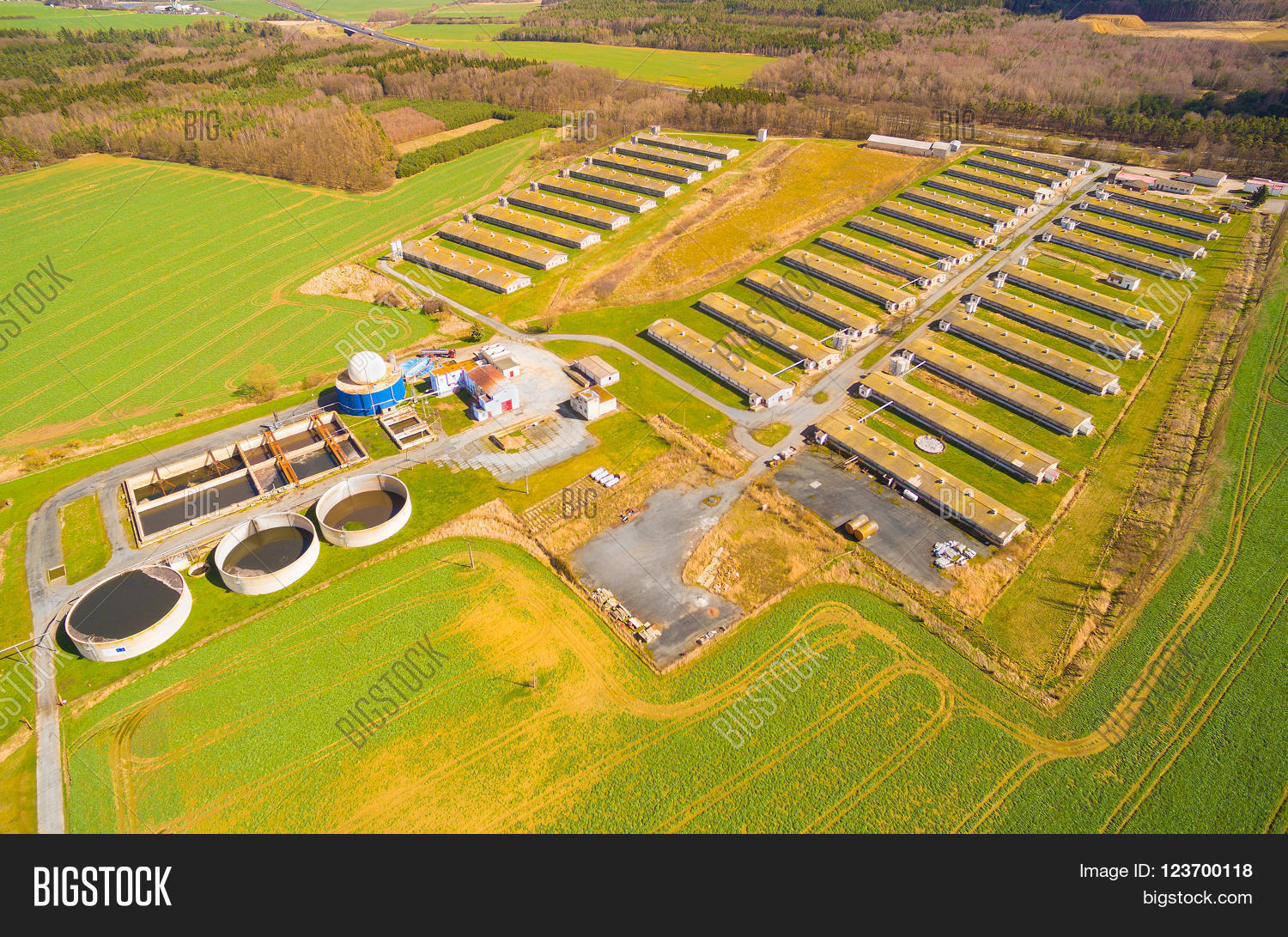 Aerial View Biogas Image & Photo (Free Trial) | Bigstock