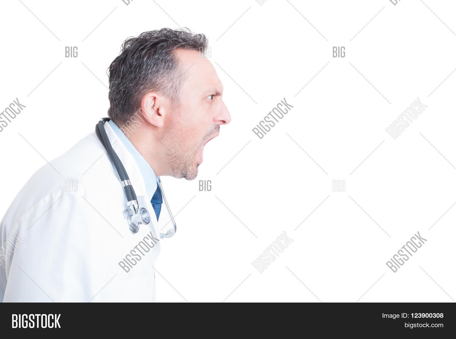 Side View Angry Medic Image & Photo (Free Trial) | Bigstock