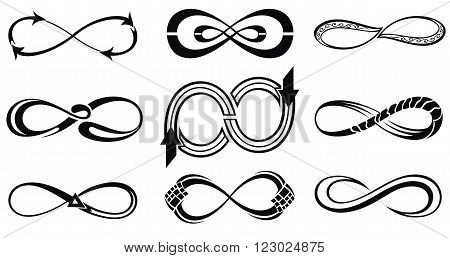 Vector y foto Infinity Symbols. (prueba gratis) | Bigstock