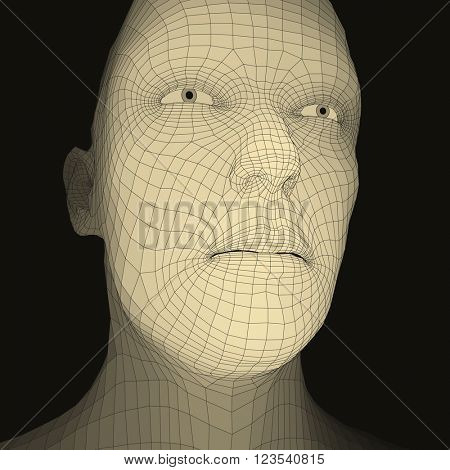 Head Person 3d Grid. Vector & Photo (Free Trial) | Bigstock