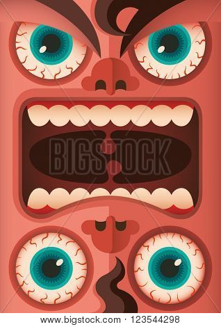 Freaky Human Face. Vector & Photo (Free Trial) | Bigstock