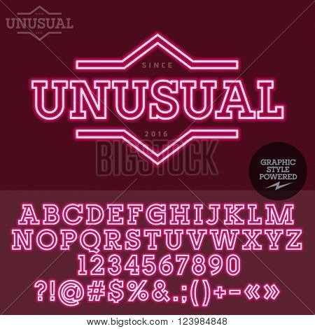 Neon Pink Label Vector & Photo (Free Trial) | Bigstock