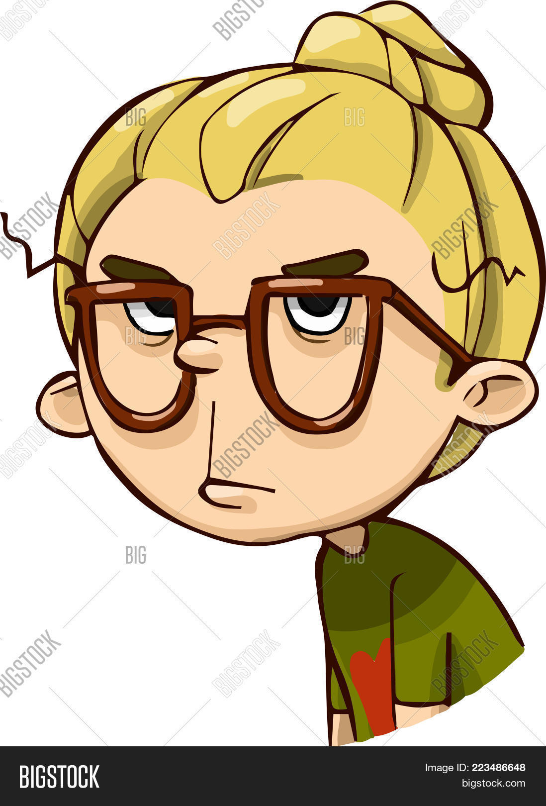 Funny Not Happy Face Vector & Photo (Free Trial) | Bigstock